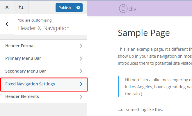 How to change Primary Navigation and Fixed Navigation Background Color ...
